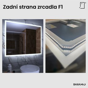 Zrcadlo do koupelny s LED osvětlením F1