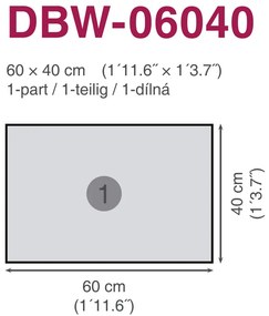 DIMEX | Dibond za kuchyňskou linku DBW-06040-088 | 60 x 40 cm | Kamenná zeď