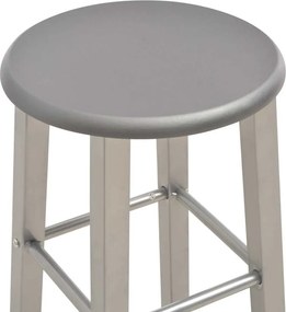 Barové stoličky 2 ks antracitové MDF 284387