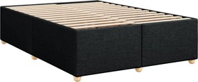 Rám postele bez matrace černý 160 x 200 cm textil 3284745