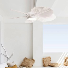 Stropní ventilátor Beacon se světlem Bali white Ø 132 cm tichý