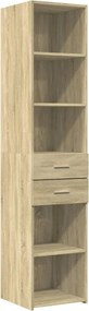 Skříň highboard dub sonoma 40 x 42,5 x 185 cm kompozitní dřevo 3281443