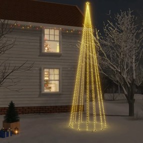 vidaXL Vánoční strom s hrotem 1 134 ch LED diod 800 cm [343562] Barva: Teplá bílá