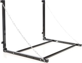 Držák pneumatik Wiltec – 130 kg, černá (51484)