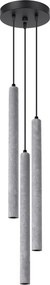Sollux Lighting Závěsné svítidlo PASTELO 3P betonové