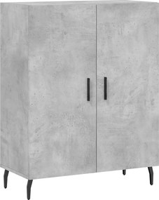 Skříň highboard betonově šedá 69,5x34x180 cm kompozitní dřevo 3199573