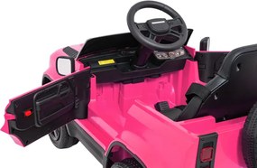 Elektrické autíčko Land Rover Defender růžové