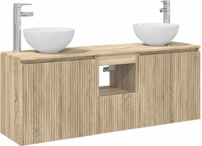 Sada koupelnových skříněk 3 ks Dub sonoma 49,5 x 41 x 64,5 cm 3405629