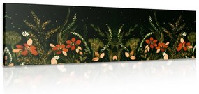 Obraz s květinovým ornamentem Varianta: 135x45