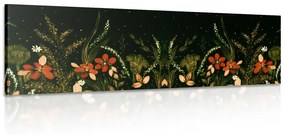 Obraz s květinovým ornamentem Varianta: 150x50