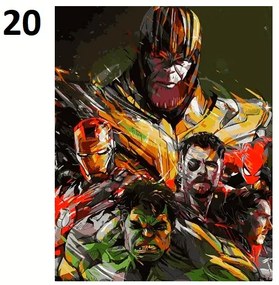 Obraz s motivem Marvel Superhrdinové, více motivů Motiv: 20, Rozměry (cm): 40x60 cm