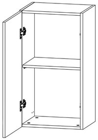 Sycylia | horní skříňka G40 | LEVÁ | andersen