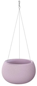 PROSPERPLAST Závěsný květináč - SPLOFY BOWL WS Průměr: 37 cm, Barva: bílá