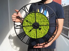 OznTo Retro hodiny dekorační mech 60cm černé