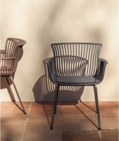 Tmavě šedá zahradní židle Surpika – Kave Home
