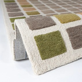 Zelený ručně tkaný vlněný koberec 160x230 cm Renga Wool – Flair Rugs