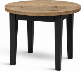 Stima Kulatý stůl FIT II. Průměr 110 cm dub halifax tabákový černá