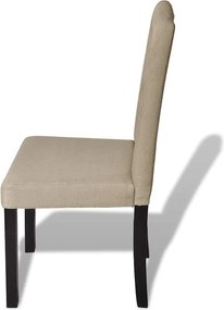 Jídelní židle 2 ks velbloudí textil 240557