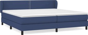 Box spring postel s matrací modrá 200x200 cm textil 3126195