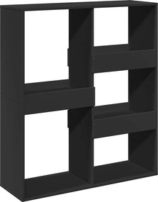 Dělicí stěna černá 100 x 33 x 115 cm kompozitní dřevo 3309547