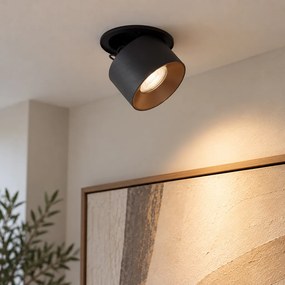 Moderní vestavné bodové svítidlo černé GU10 50mm - Echo