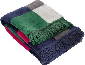 Deka Cotton Cloud 150x200cm Leaf&amp;Fuchsia