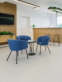 Konferenční stolek kulatý C40 ZVOLTE TYP DŘEVA:: Lamino dub ČERNÝ