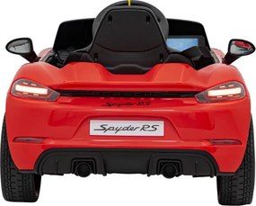 Elektrické autíčko Porsche Spyder RS ​​718 MP4 červené