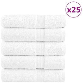 Prémiové ručníky do sprchy SOLUND 25 ks bílé 70 x 140 cm 600 g/m² 137131