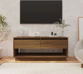 vidaXL TV stolek 102 x 41 x 44 cm dřevotříska [809488] Barva: hnědý dub
