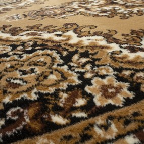 Alfa Carpets, Běhoun na míru TEHERAN T-102 beige, šíře 100 cm, béžová, chodba / předsíň