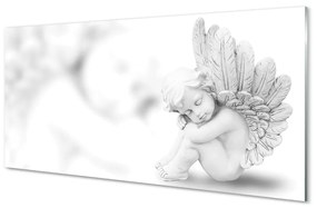 Obraz na skle spící anděl 120x60 cm