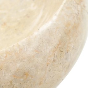 vidaXL Marketos Umyvadlo 40 x 12 cm mramor krémové