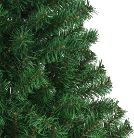 Umělý vánoční stromek s hustými větvemi zelený 210 cm PVC 321036