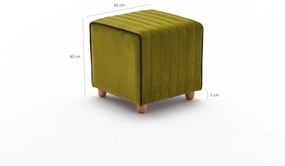 Atelier del Sofa Taburet Mona Puf - Green, Zelená