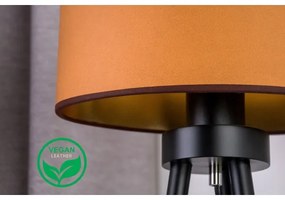 Duolla - Stolní lampa OVAL VEGAN 1xE27/15W/230V pr. 30 cm hnědá