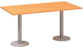 Alfa Office  Konferenční stůl Alfa 400 s šedým podnožím, 160 x 80 x 74,2 cm, dezén buk Bavaria