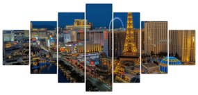Obraz nočního Las Vegas (210x100 cm)