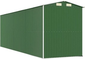 Zahradní kůlna zelená 192x606x223 cm pozinkovaná ocel 3147432