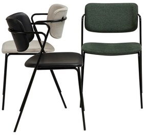 Černá židle z imitace kůže DAN-FORM Denmark Zed