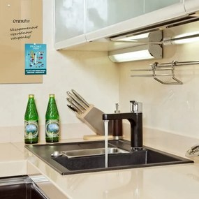 Okrová umbra skleněná magnetická tabule do kuchyně Smatab® - 100 x 65 cm