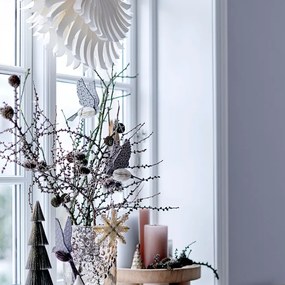 OnaDnes -20% Bílá papírová závěsná dekorace Bloomingville Pax 50 cm