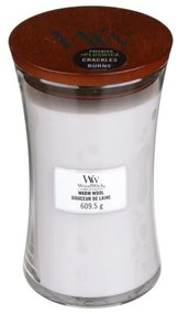 WoodWick Svíčka Warm Wool váza velká, 609,5 g