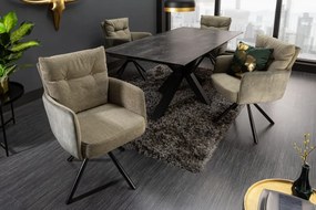 Designová otočná židle Maddison zelená