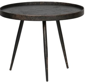 WOOOD Černý kovový konferenční stolek Buster L s patinou 58 cm