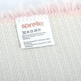Spirella HIGHLAND světle růžová / Koupelnová předložka / kulatá / mikr