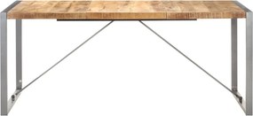 Jídelní stůl 180 x 90 x 75 cm masivní hrubé mangovníkové dřevo 321564