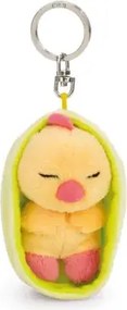 NICI GREEN klíčenka spící Kuřátko + světle zelený košík 12 cm