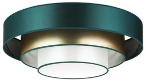 Duolla - LED Stropní svítidlo LUNETA LED/26W/230V pr. 60 cm 4000K zelená/zlatá