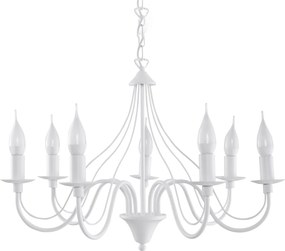 Sollux Lighting Lustr MINERWA 7 bílý